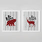 Buffalo Plaid Lumberjack Prints - Set of 2 – Wall and Wonder